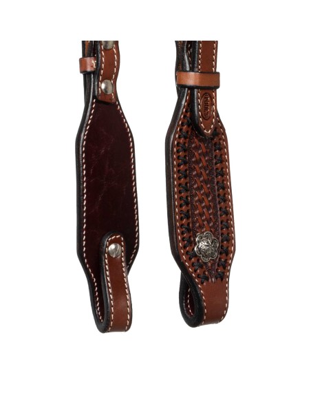 ONE EAR WESTERN BRIDLE WITH BRAIDED